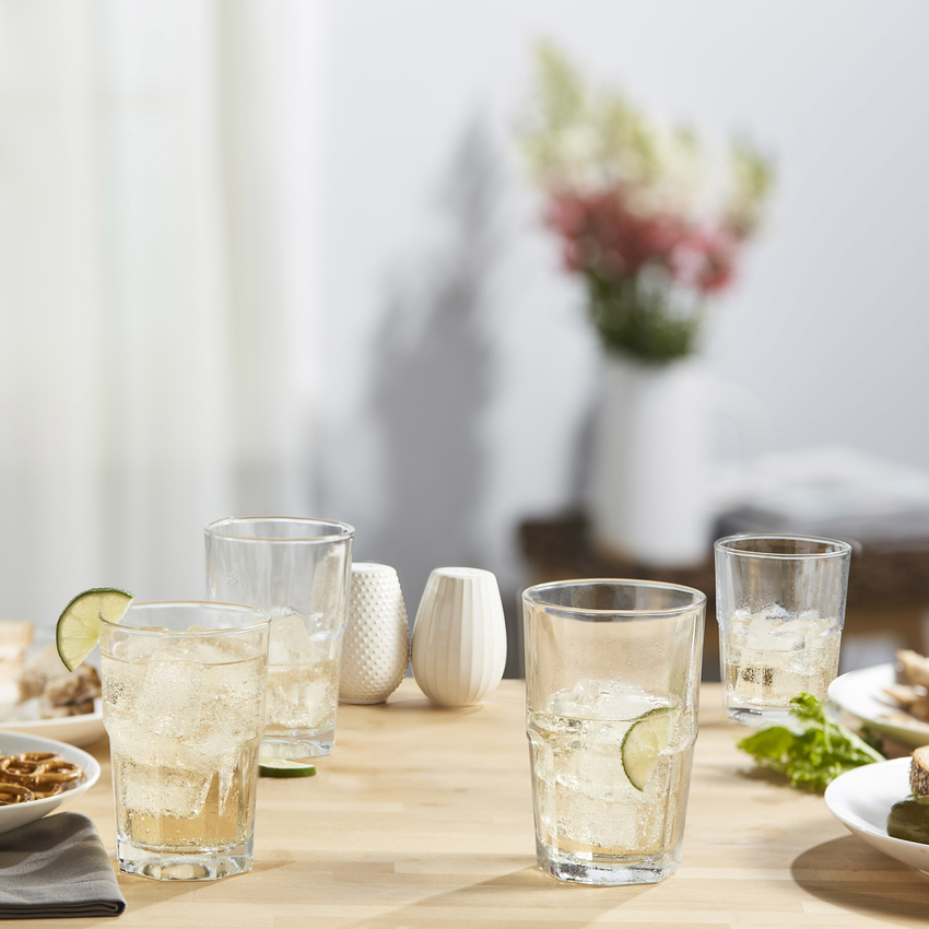 Libbey Juego de 30 Vasos de Vidrio Stonehenge de 290 ml, 377 ml y 477 ...